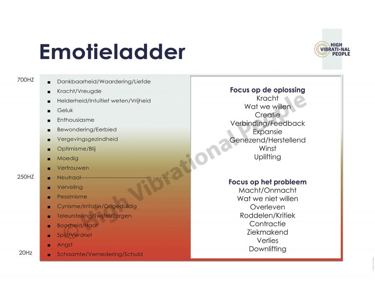 Poster Emotieladder 90x134 cm - Studio Van Elten